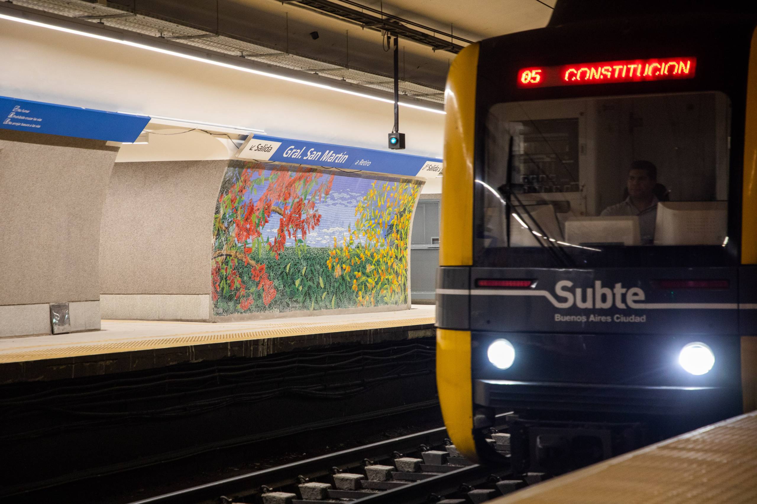 Reabre estación San Martín del Subte C - @JotaLeonetti
