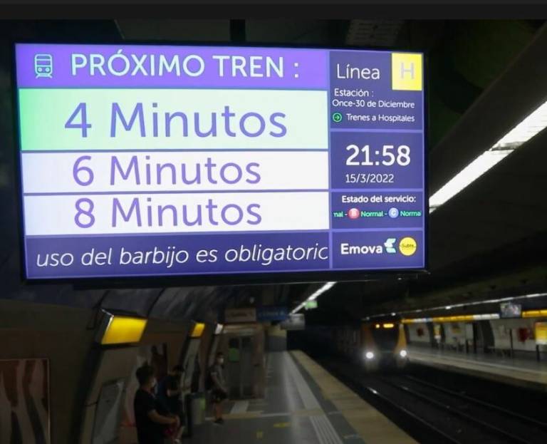 Línea H con nuevas pantallas - @JotaLeonetti